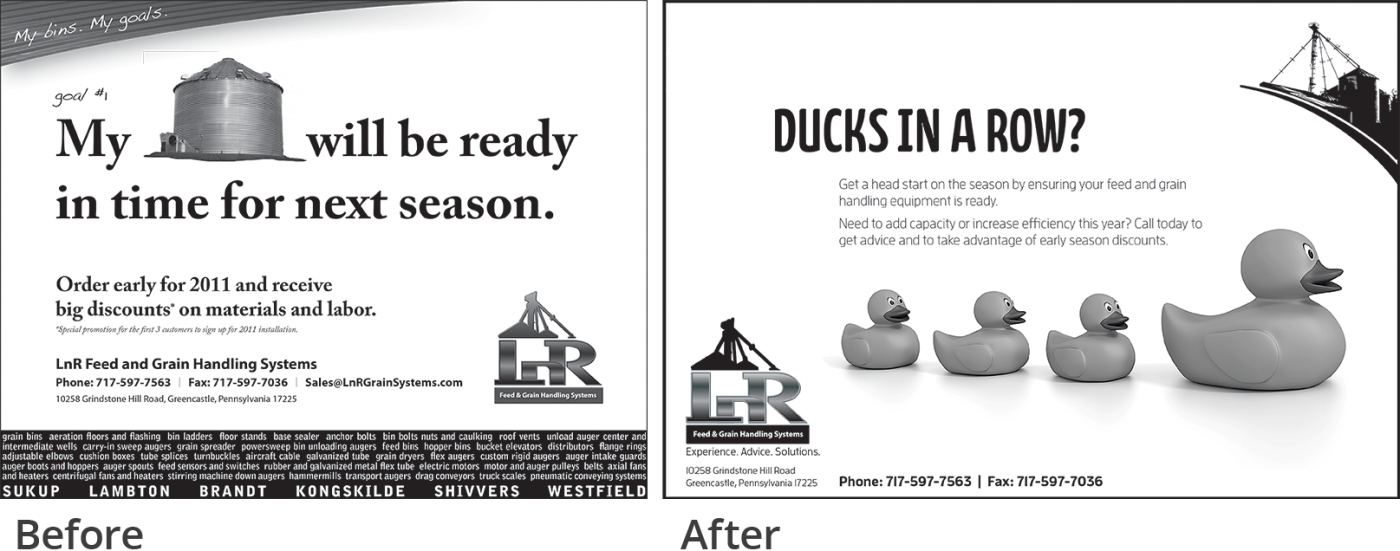 Ad Design, Before & After [Case Study] - Rosewood Marketing